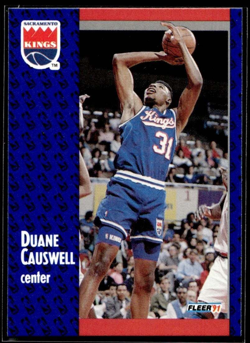 1991 Fleer Sacramento Kings #175 Duane Causwell RC Rookie - The Card ...